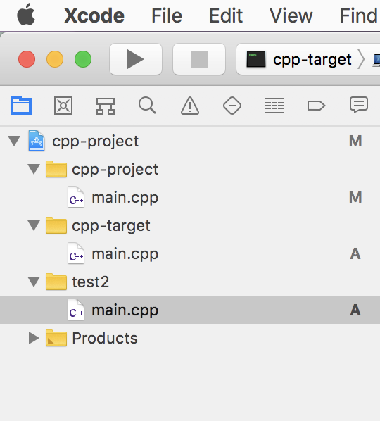在XCode的一个项目中创建多个C/C++/Cpp文件并分别运行——创建多个target实现_xcode怎么建多个cpp和头文件-CSDN博客